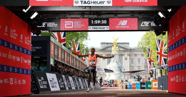 Kenya’s Sabastian Sawe Becomes First Man to Officially Run a Marathon ...