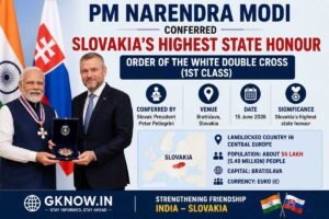 PM Modi Conferred Slovakia’s Highest State Honour - GK Now