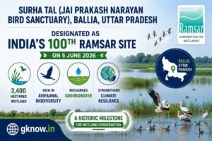 Surha Tal in Ballia Declared India’s 100th Ramsar Site - GK Now